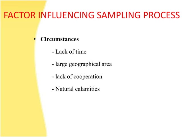 Sampling and sampling techniques PPT | PPTX Sampling and sampling techniques PPT | PPTX