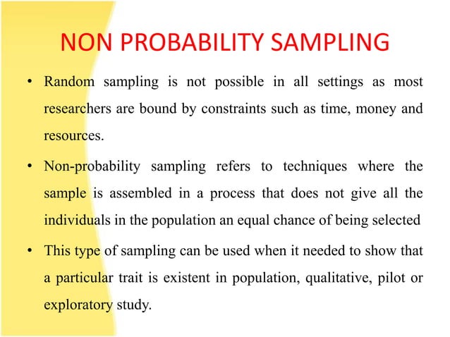 Sampling and sampling techniques PPT | PPT