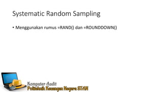 Sampling dalam audit | PDF
