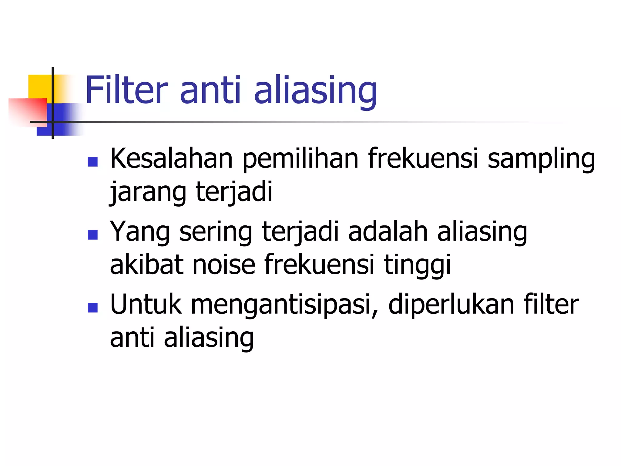 Sampling dan kuantisasi 1 | PDF