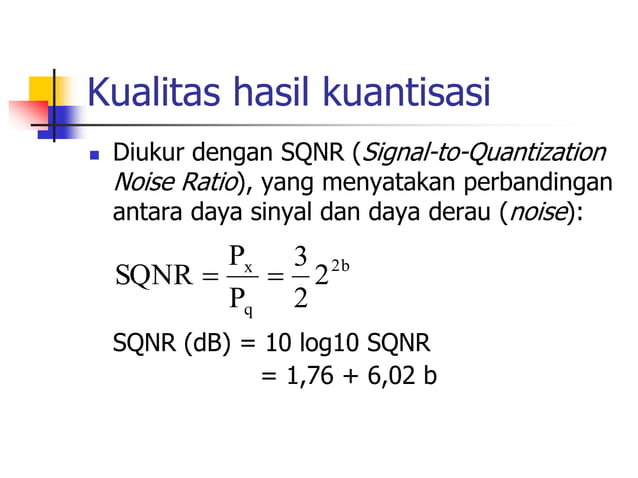 Sampling dan kuantisasi 1 | PPT