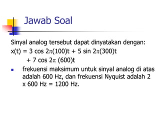 Sampling dan kuantisasi 1 | PDF