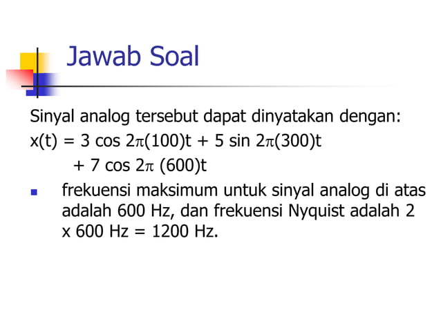 Sampling dan kuantisasi 1 | PDF