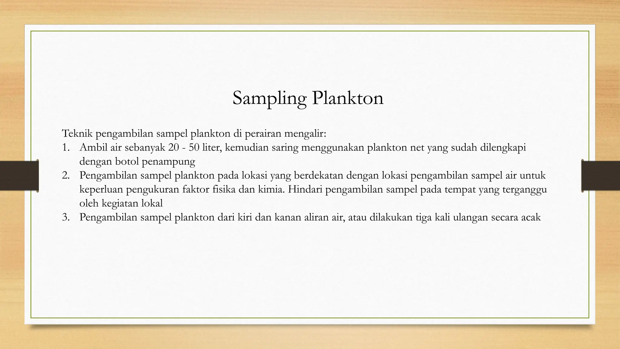 Sampling dan Pengujian Air Plankton Benthos.pptx