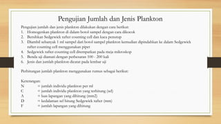 Sampling dan Pengujian Air Plankton Benthos.pptx