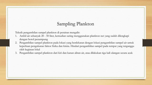 Sampling dan Pengujian Air Plankton Benthos.pptx