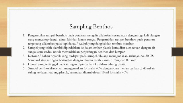 Sampling dan Pengujian Air Plankton Benthos.pptx
