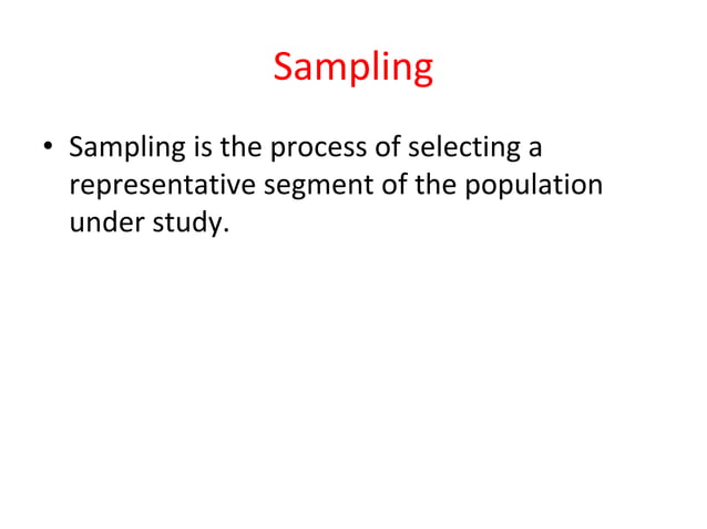 Sampling & Data collection (1).pptx | Medical Health