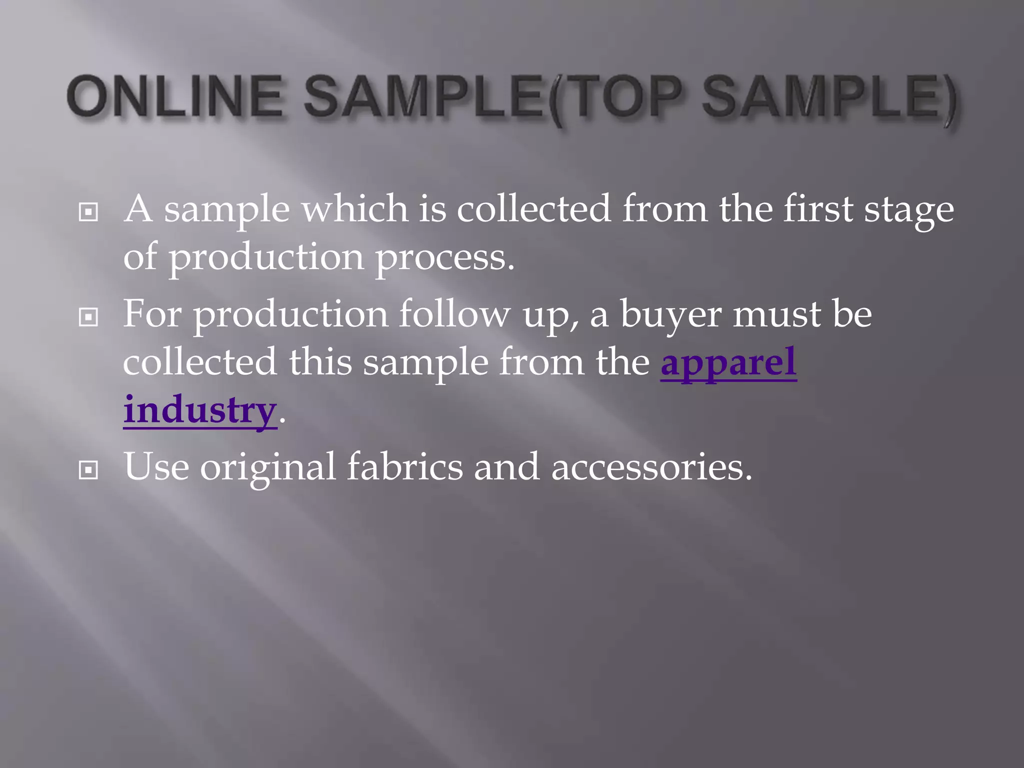 Sampling Department | PPTX