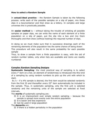 Sampling Design | PDF