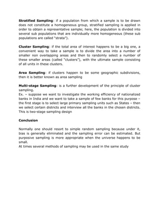 Sampling Design | PDF