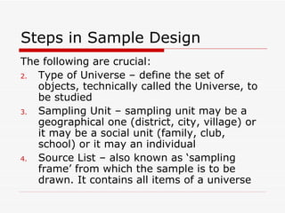 Sampling Design | PPT