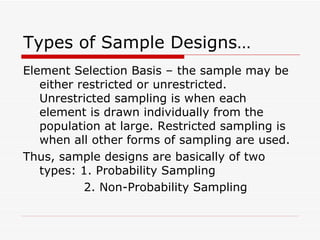 Sampling Design | PPT