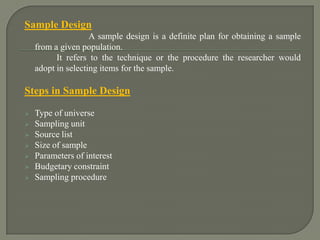 Sampling design | PPT