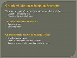 Sampling design | PPT