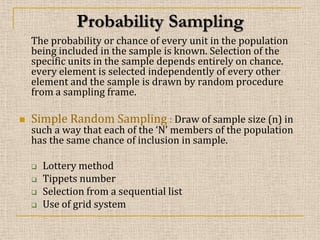 Type of Sampling design | PPSX