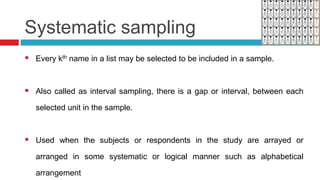 Sampling design | PPT