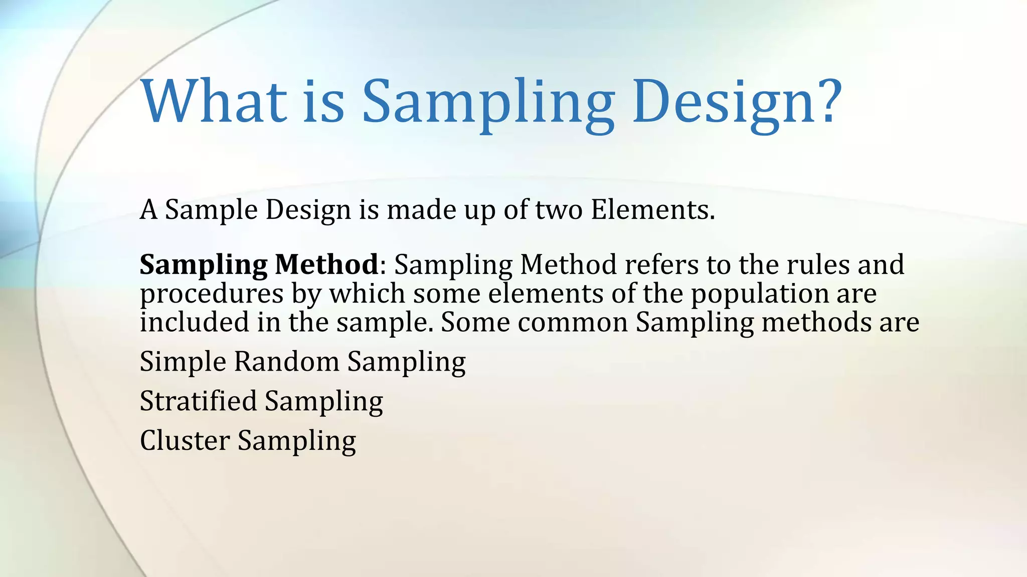 Sampling Design | PPTX