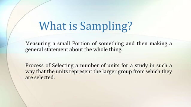 Sampling Design | PPT