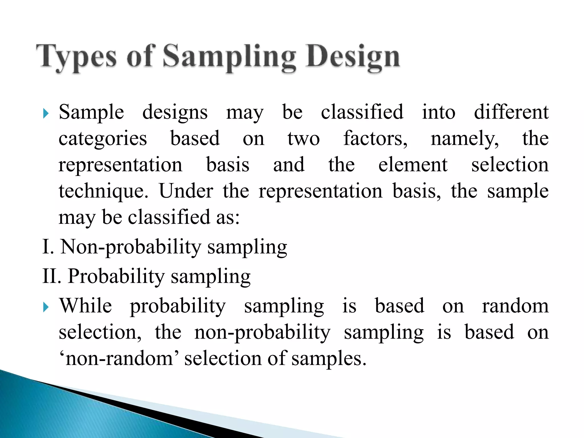 Sampling design | PPTX