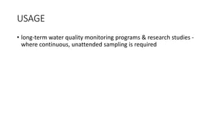 Sampling design-STEPS INVOLVED IN WATER QUALITY SAMPLING | PPTX