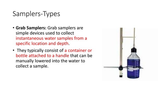 Sampling design-STEPS INVOLVED IN WATER QUALITY SAMPLING | PPTX | Science