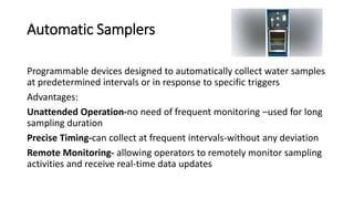 Sampling design-STEPS INVOLVED IN WATER QUALITY SAMPLING | PPTX