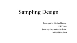 Sampling design. types, methods, merits and demerits | PPTX | Physics ...