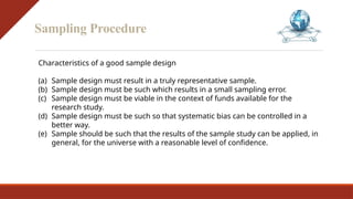 Sampling Design in Research Methodology. | PPTX