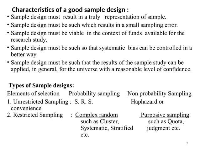 There are several types of the sampling | PPT