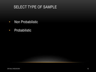 Sampling design and procedure | PPT