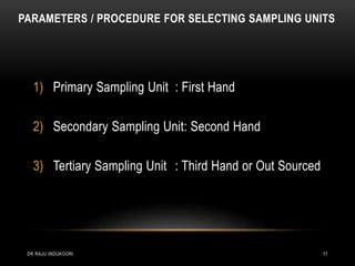 Sampling design and procedure | PPT