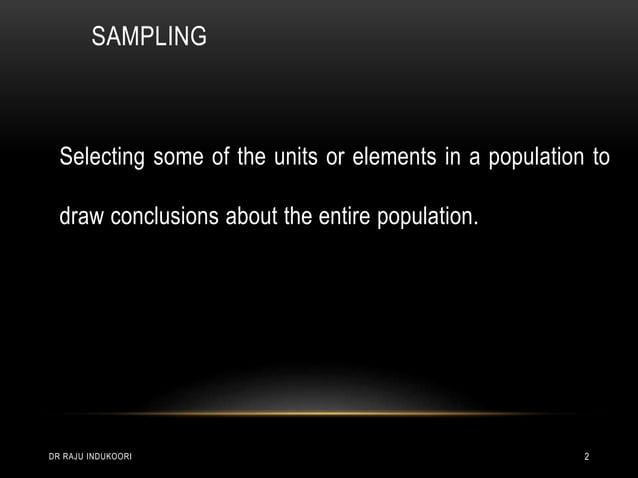 Sampling design and procedure | PPT