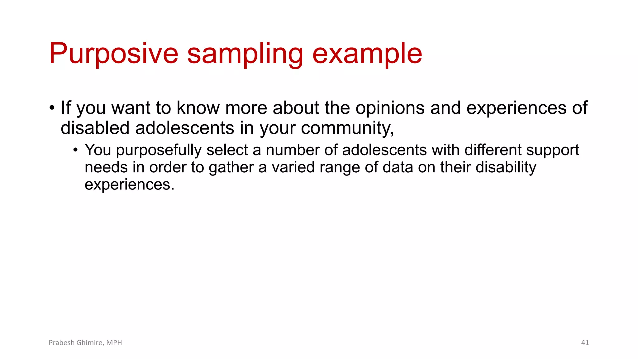 Sampling design and procedures | PPTX