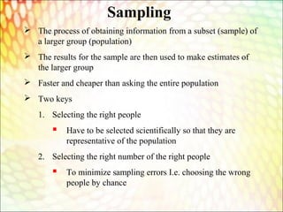 Sampling design ppt | PPT