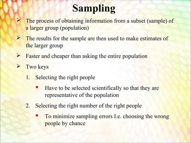 Sampling design ppt | PPT