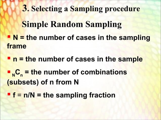 Sampling design ppt | PPT