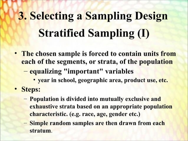 Sampling design ppt | PPT