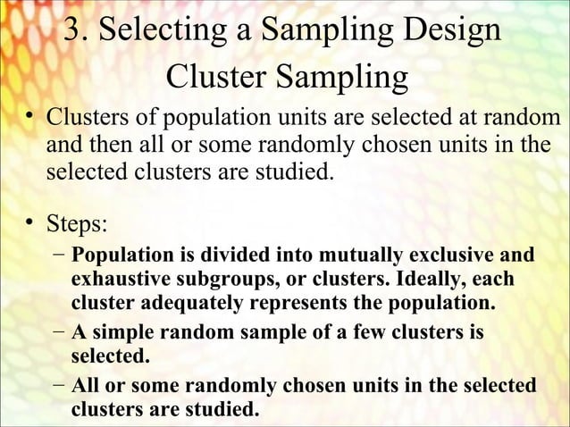 Sampling design ppt | PPT