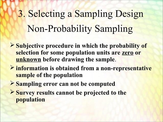 Sampling design ppt | PPT