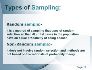 Sample and Sampling designs | PPT