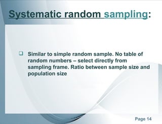 Sample and Sampling designs | PPT