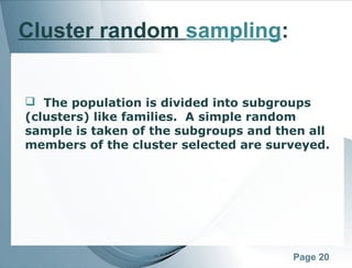 Sample and Sampling designs | PPT