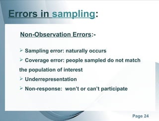 Sample and Sampling designs | PPT