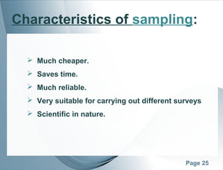 Sample and Sampling designs | PPT