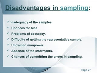 Sample and Sampling designs | PPT