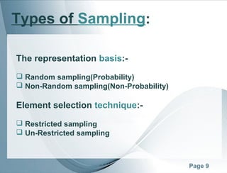 Sample and Sampling designs | PPT