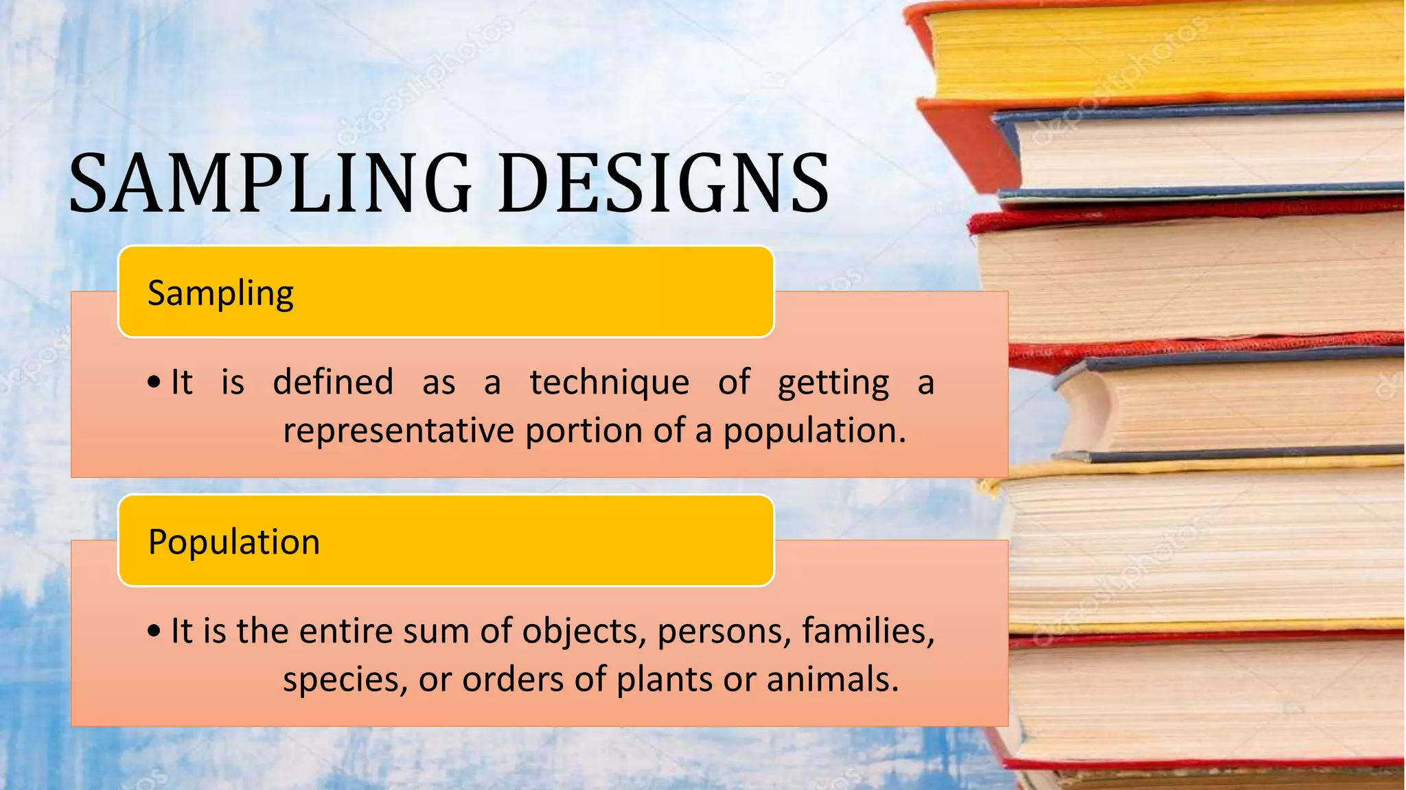 Sampling designs | PPTX