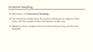 Sampling Designs | PPTX