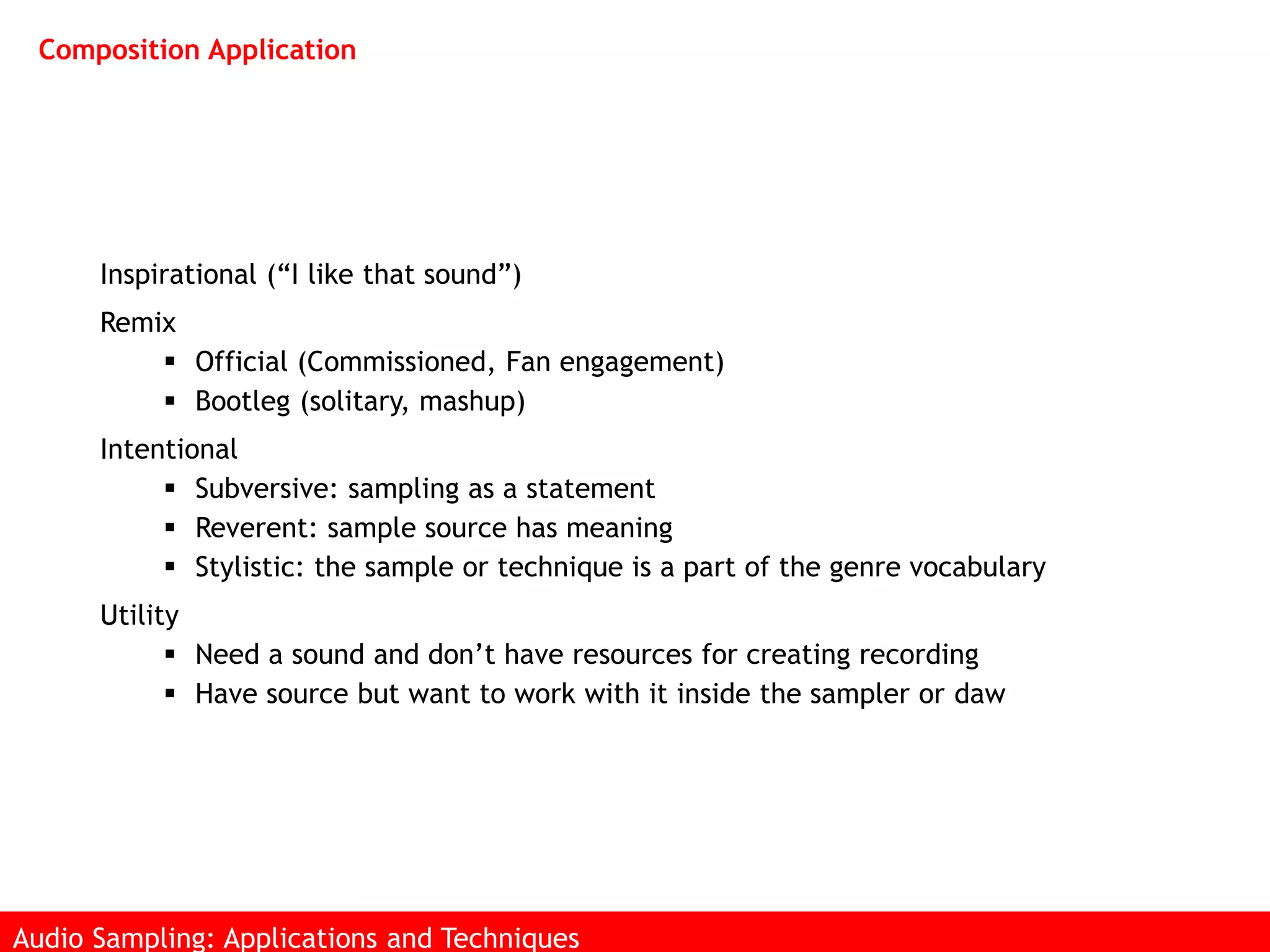 Audio Sampling: Application and Techniques | PDF
